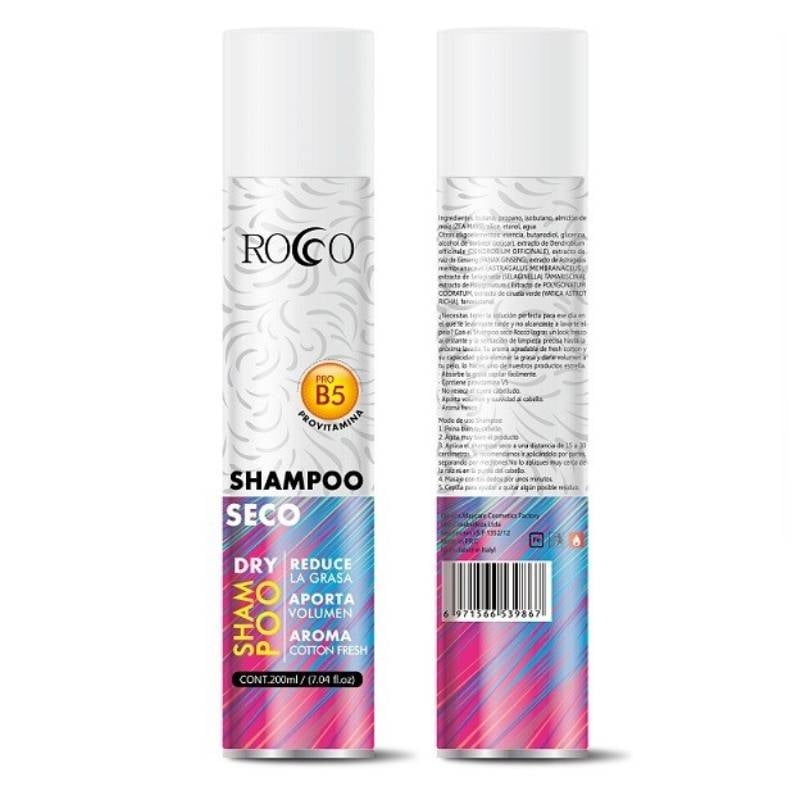 SHAMPOO SECO 200ML - ROCCO – Tienda del Barbero