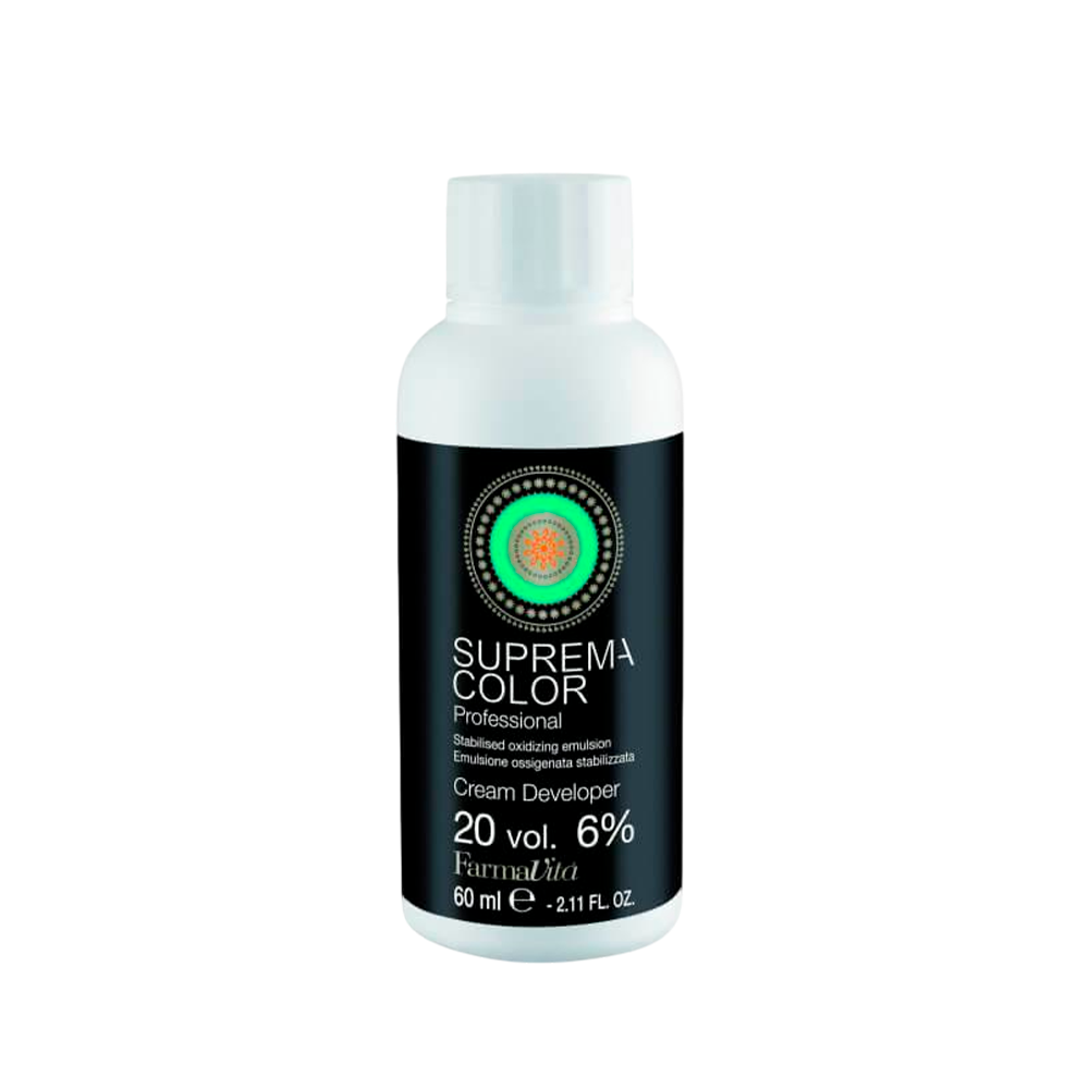 OXIDANTE SUPREMA COLOR 20 VOL (6%) 60ML - FARMAVITA – Tienda del Barbero